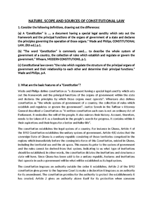 [Solved] Discuss the nature and scope of judicial review under the ...