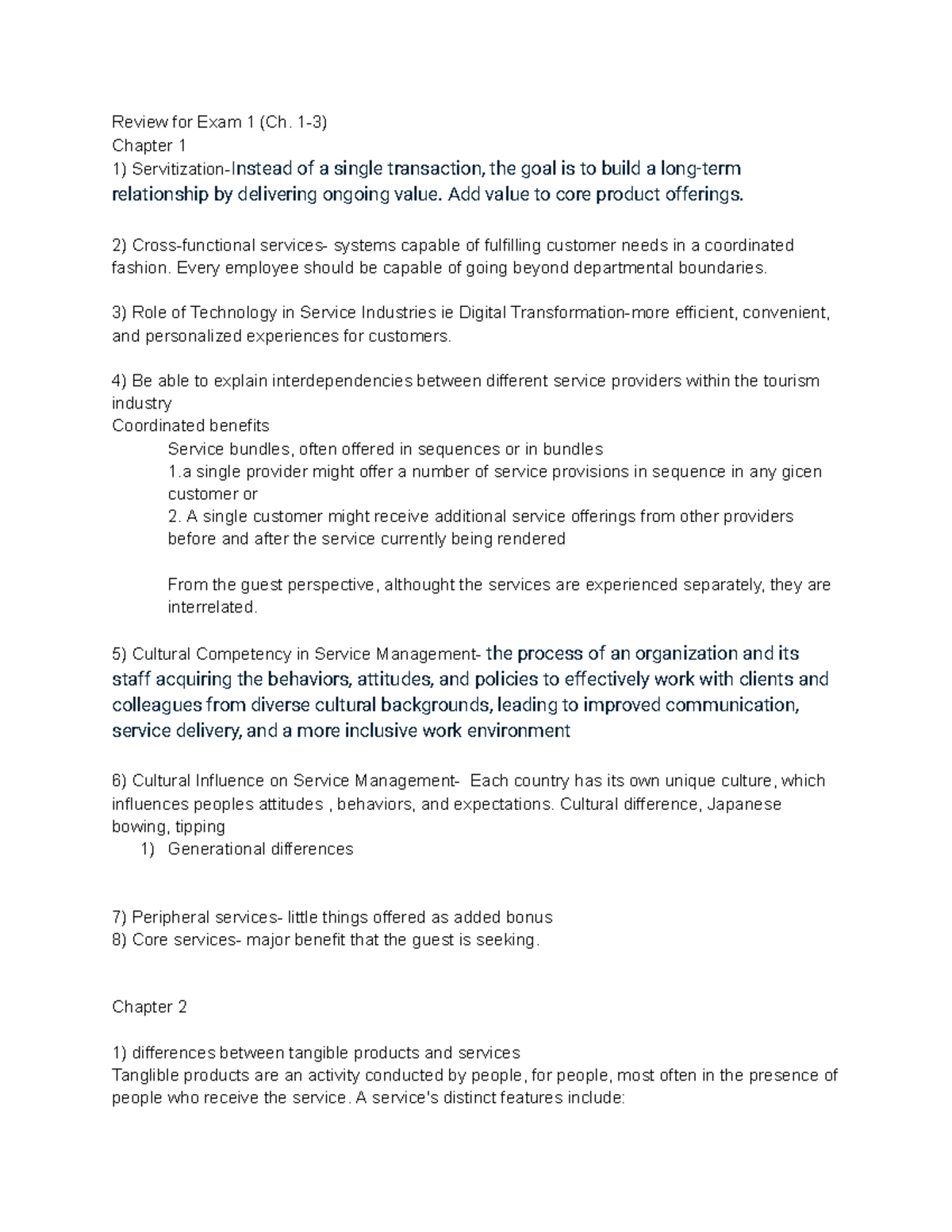 TIM 303 Exam 1 Review: Key Concepts from Chapters 1-3 - Studocu
