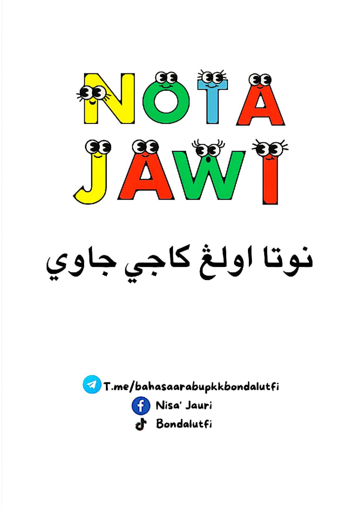 NOTA JAWI Ustazah Syabinar: Panduan Lengkap Ayat dan Ejaan - Studocu