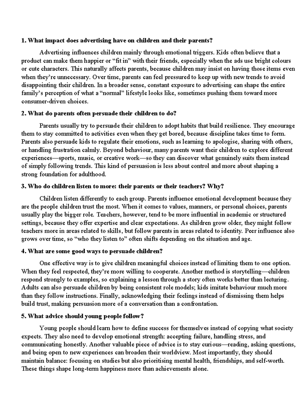 PSY 101: The Impact of Advertising on Children and Parental Influence ...