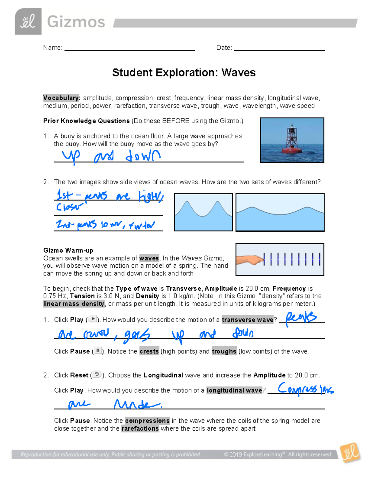 Waves Gizmo Exploration: Understanding Wave Properties and Dynamics ...