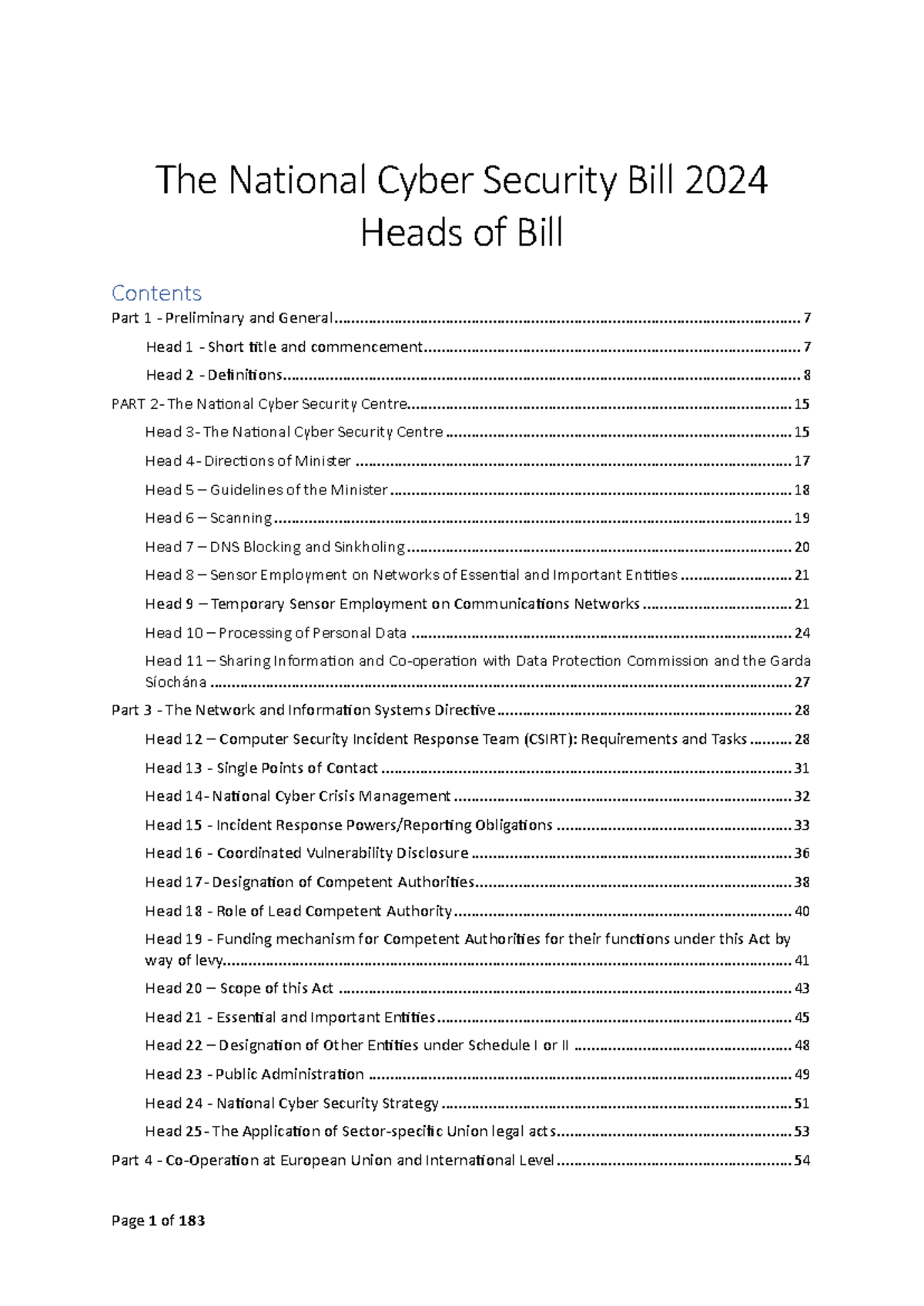 Cyber Security Bill 2024: Comprehensive Overview and Key Provisions ...