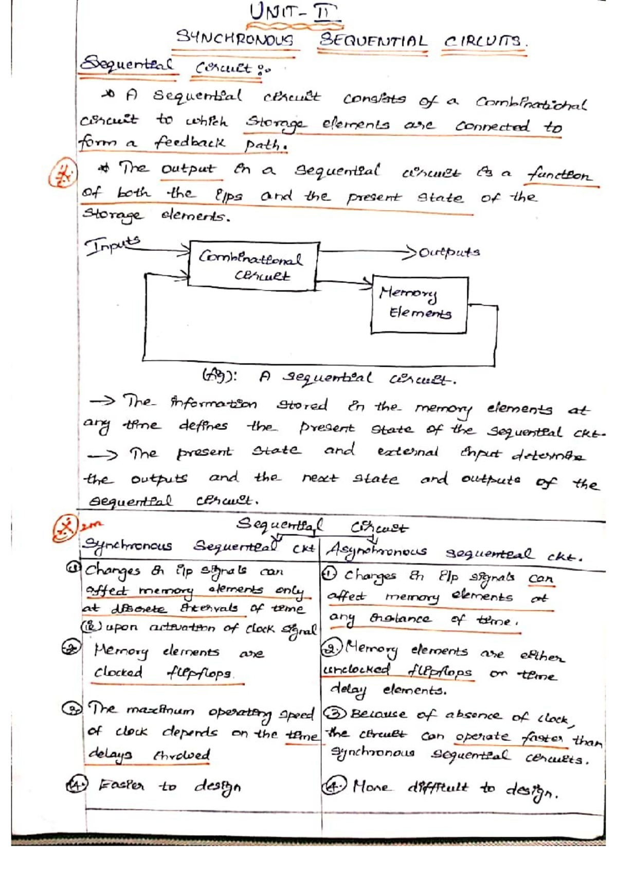 CS3351 Lecture Notes: Synchronous and Asynchronous Sequential Circuits ...