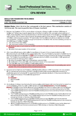 525136953 QUIZ PFRS 5 NCA HELD FOR SALE Discontinued OPNS - P a g e | 1 ...