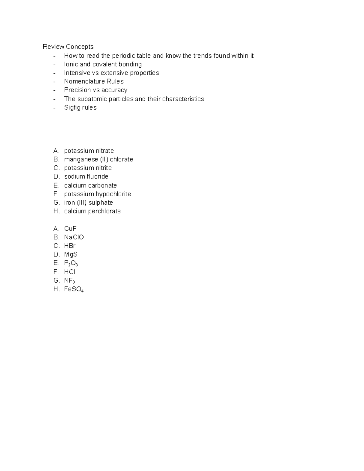 Gen Chem 1 Exam 1: Periodic Table Trends & Bonding Review - Studocu