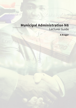Public Administration N6 Notes - No part of this guide may be re ...