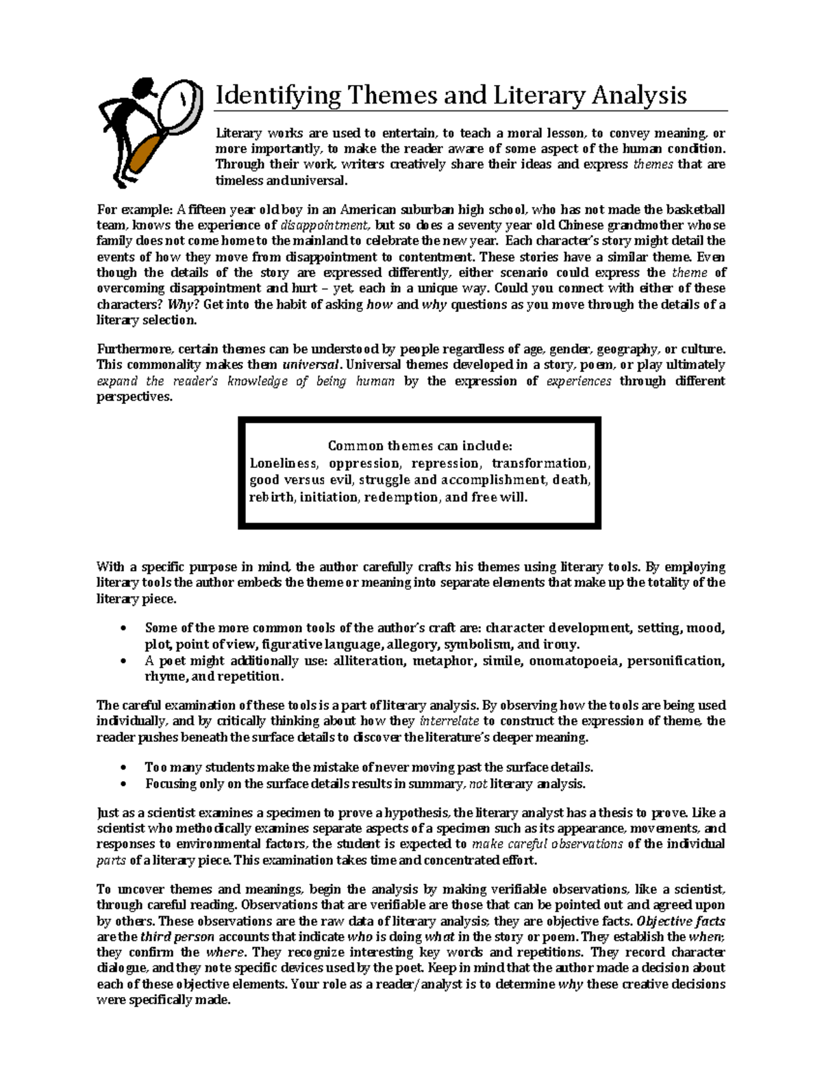 ENG2602 - Literary Analysis: Uncovering Universal Themes - Studocu