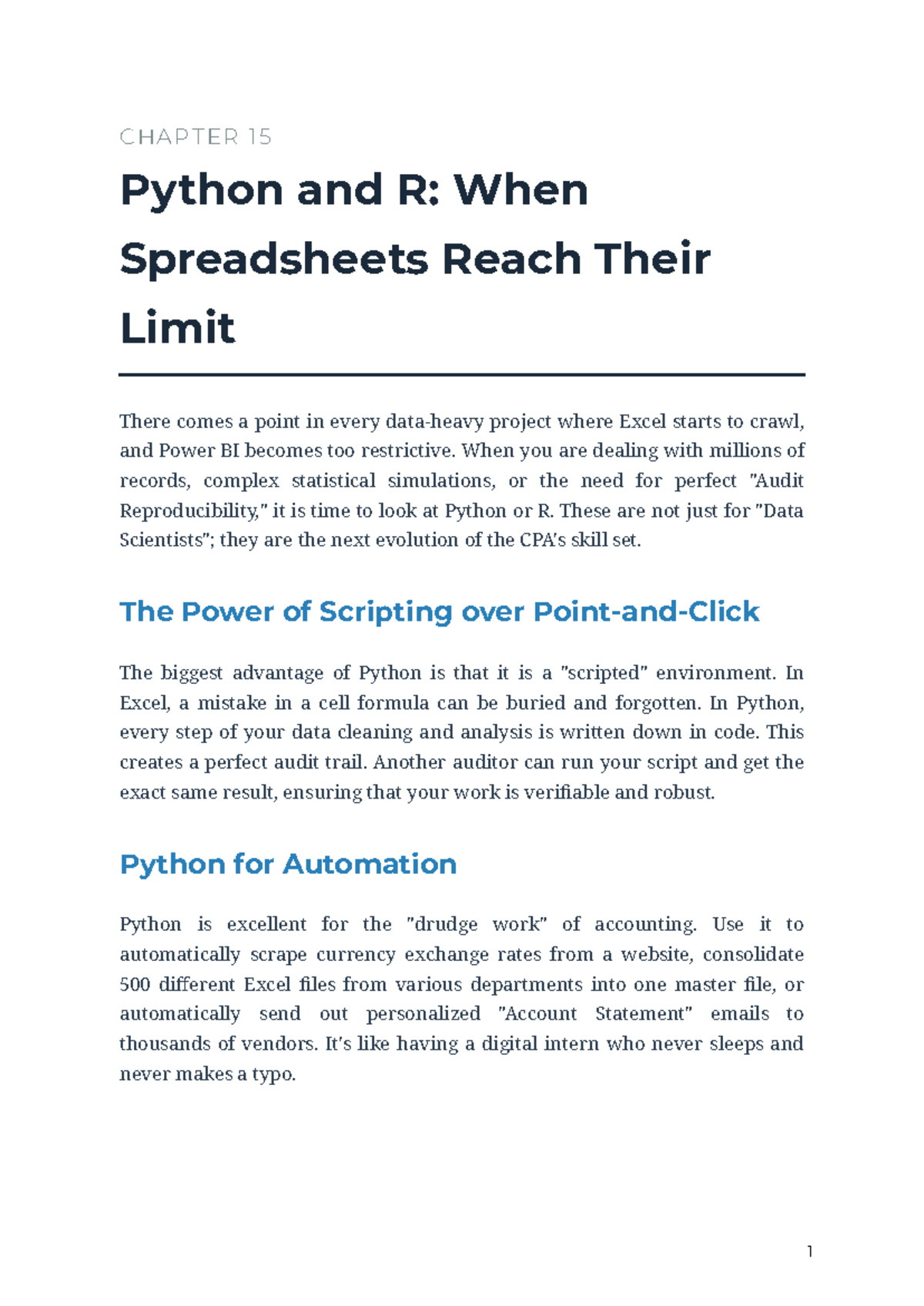 CH 15: Python & R for Advanced Data Analysis and Automation - Studocu
