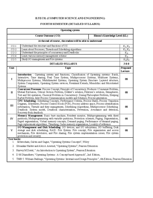 CSS Quantum - ghjbn - DETAILED SYLLABUS COMPUTER SYSTEM SECURITY Course Outcome ( CO) Bloom’s ...