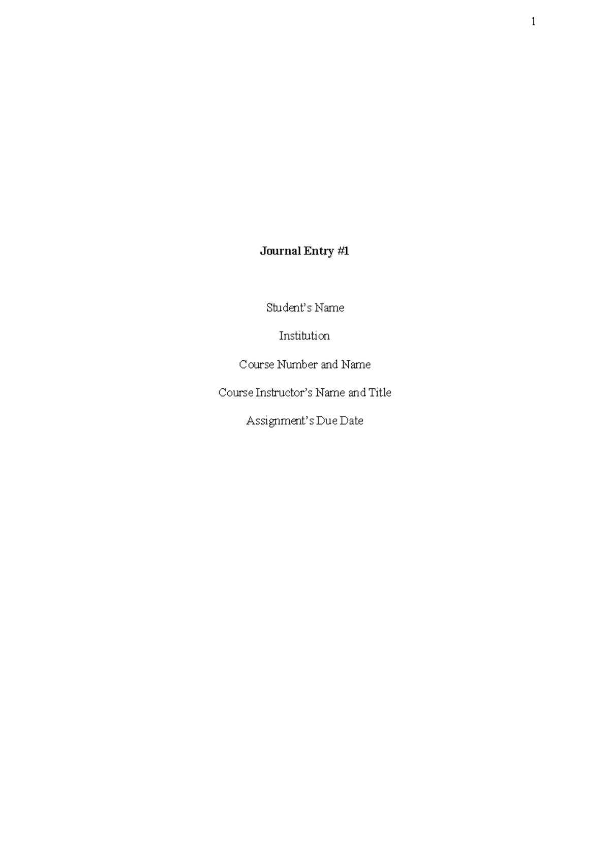 268236 - Journal Entry: Learning from Clinical Practicum Experiences ...