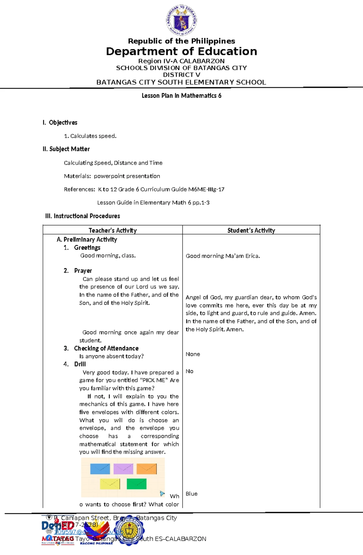 Lesson Plan: Understanding Coordinating Conjunctions in English 5 - Studocu