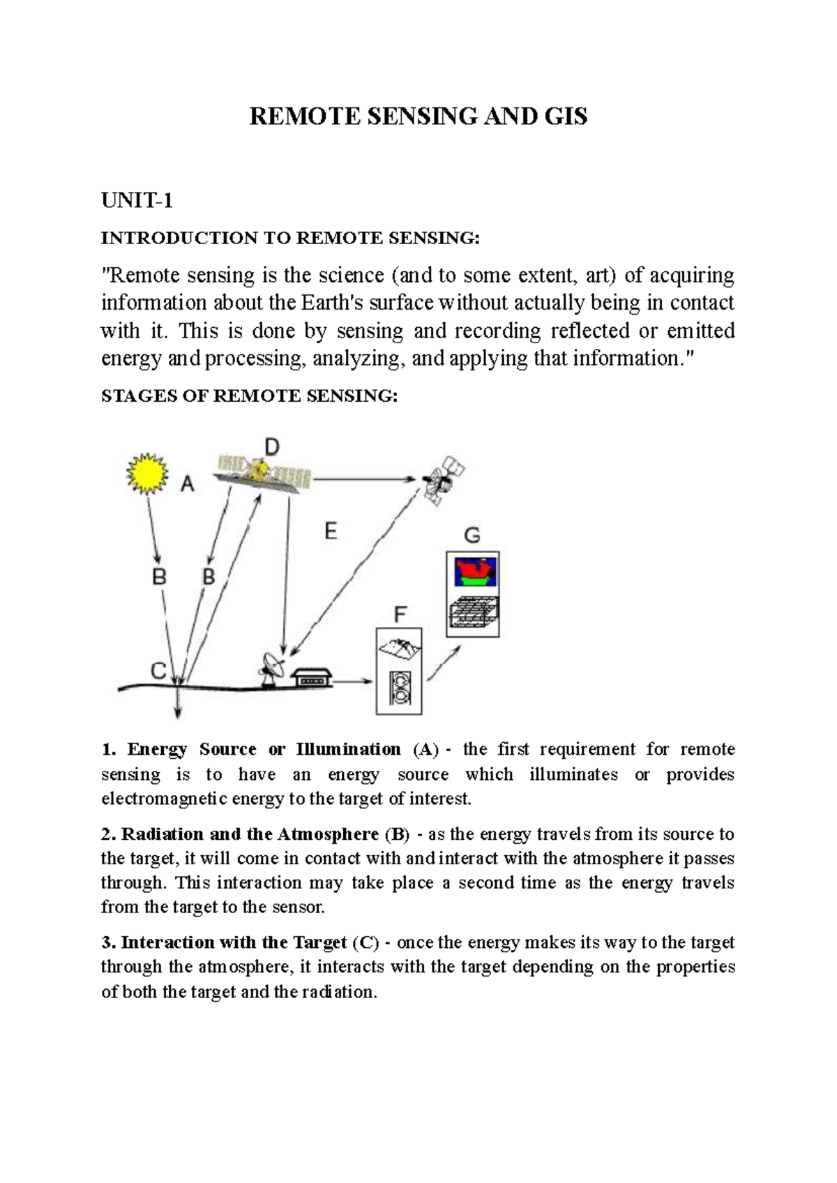 REMOTE SENSING 101: An Intro to Concepts & Applications - Studocu