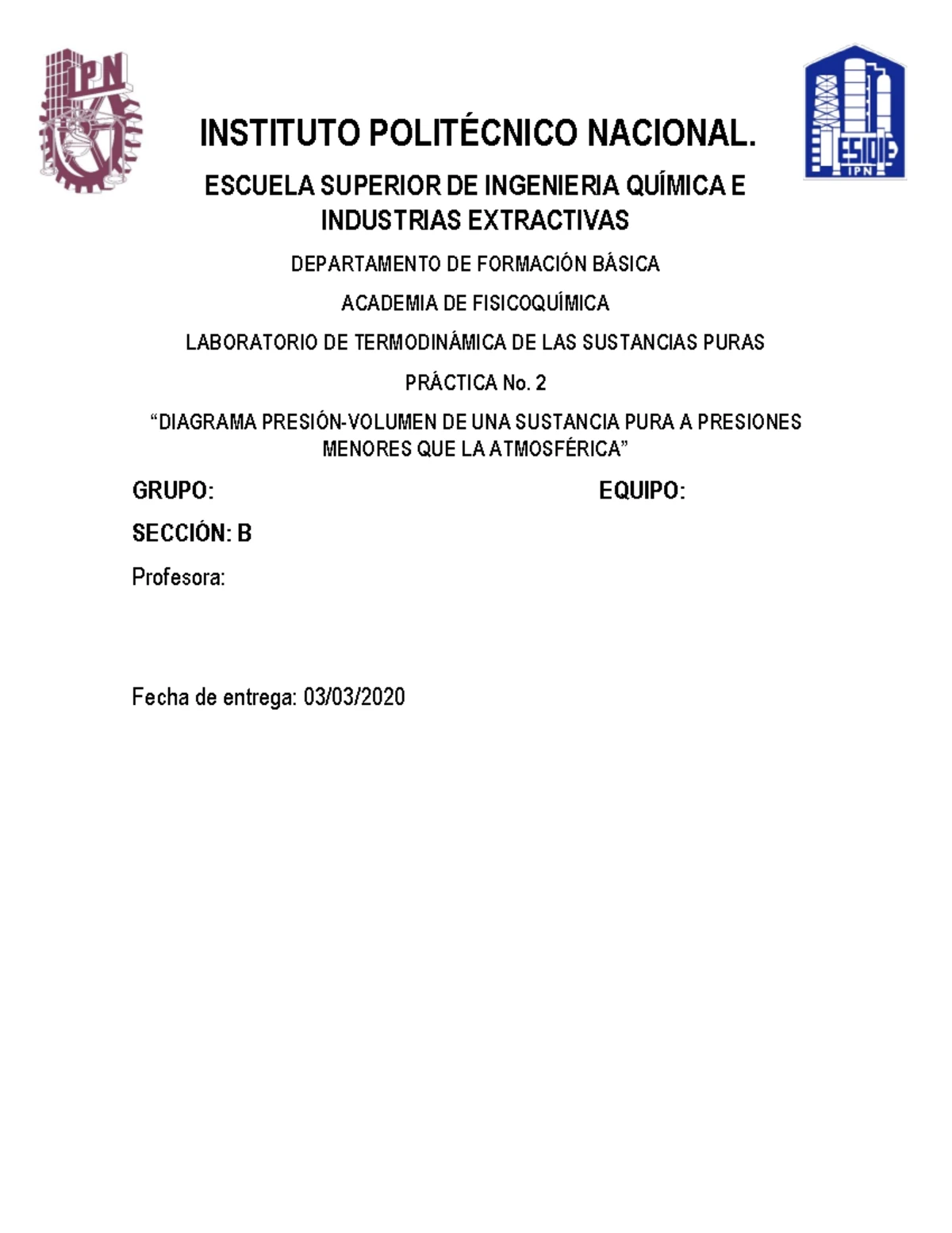 Practica 4: Estudio del Equilibrio en Mezclas Azeotrópicas ...
