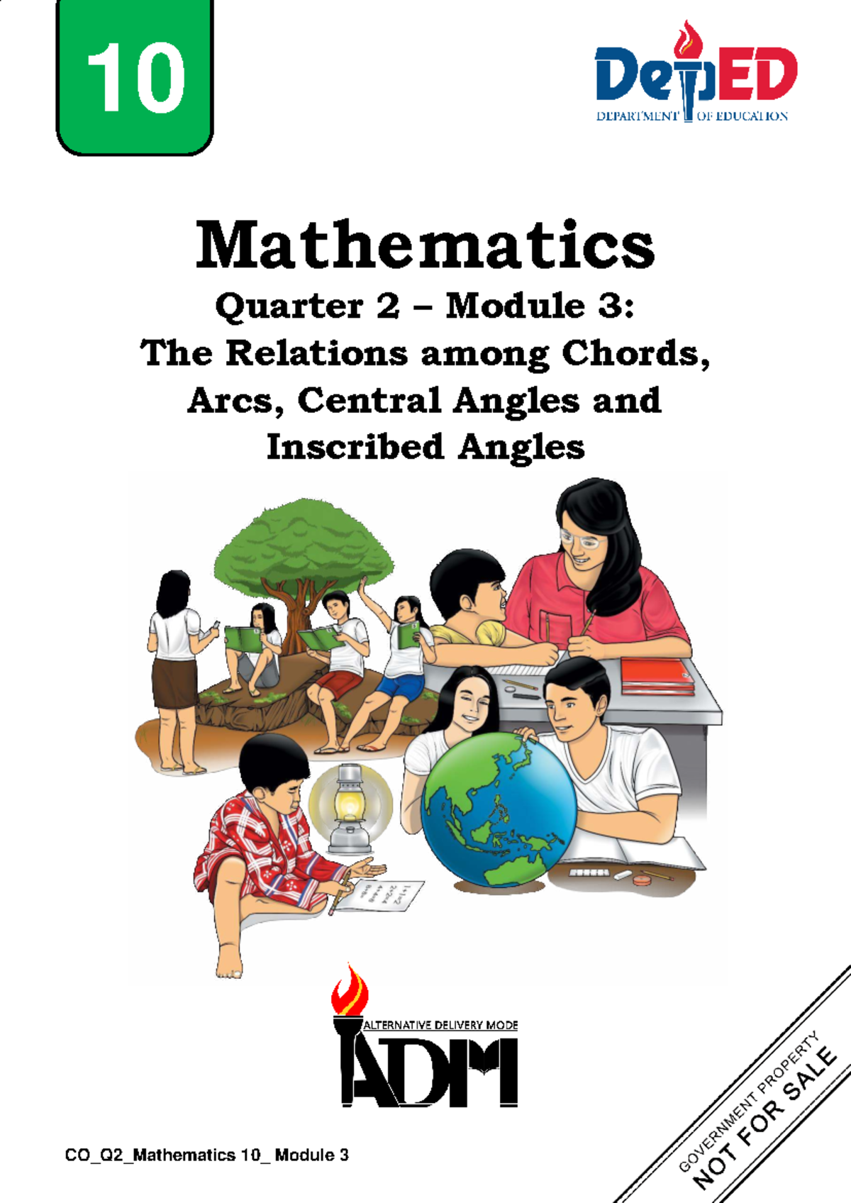 CO_Q2_Mathematics 10_Module 3: Relations of Chords, Arcs, and Angles ...