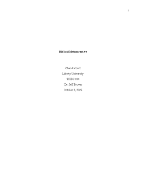 Bible Study Correlation assignment - Name: Emma Creech BIBL104 Bible ...