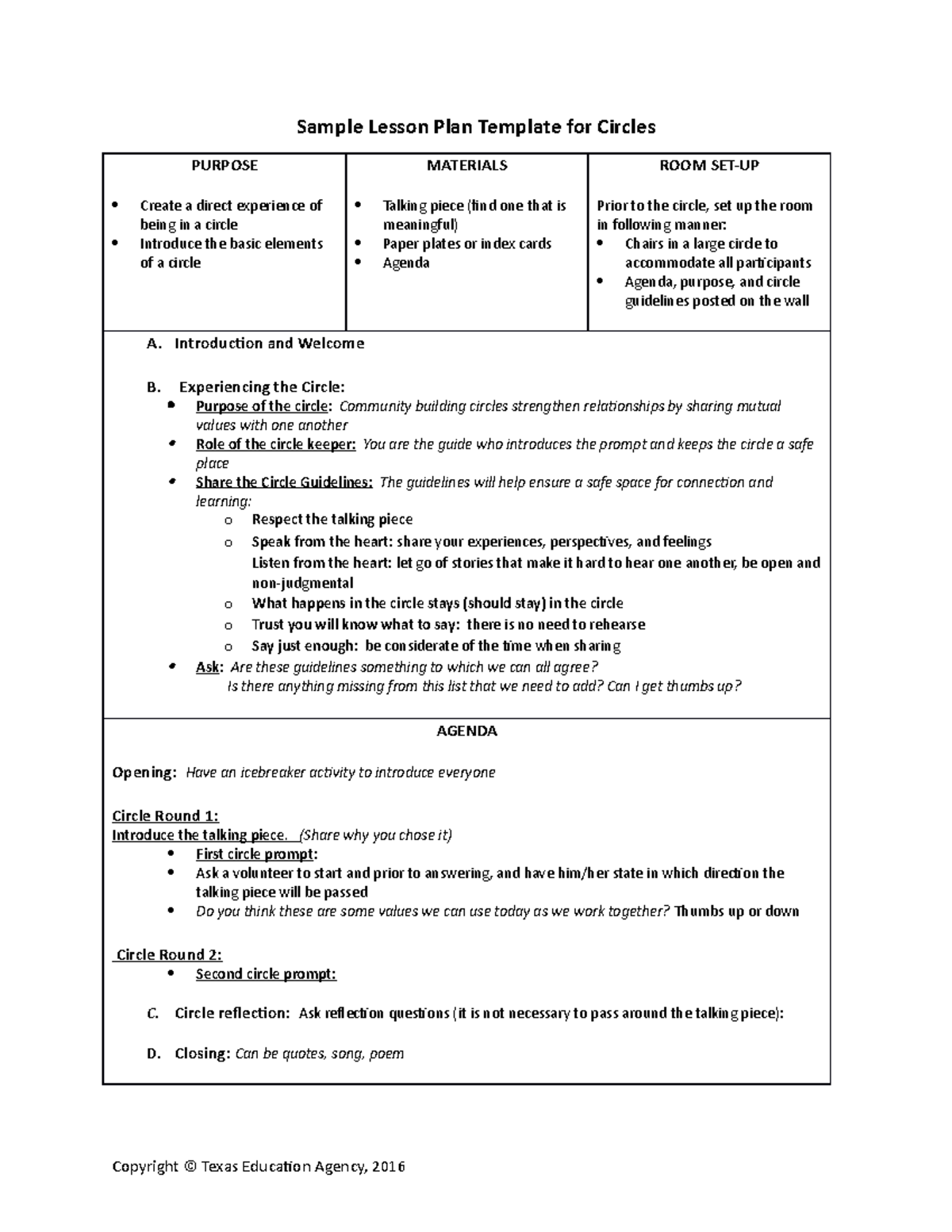 Sample Lesson Plan for Circles (Course Code: TLS-101) - Studocu