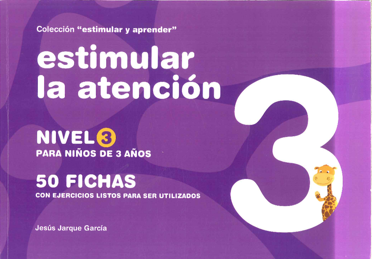 Atencion NIÑOS DE 3 AÑOS - Colección y estimular la atención NIVEL 3 ...
