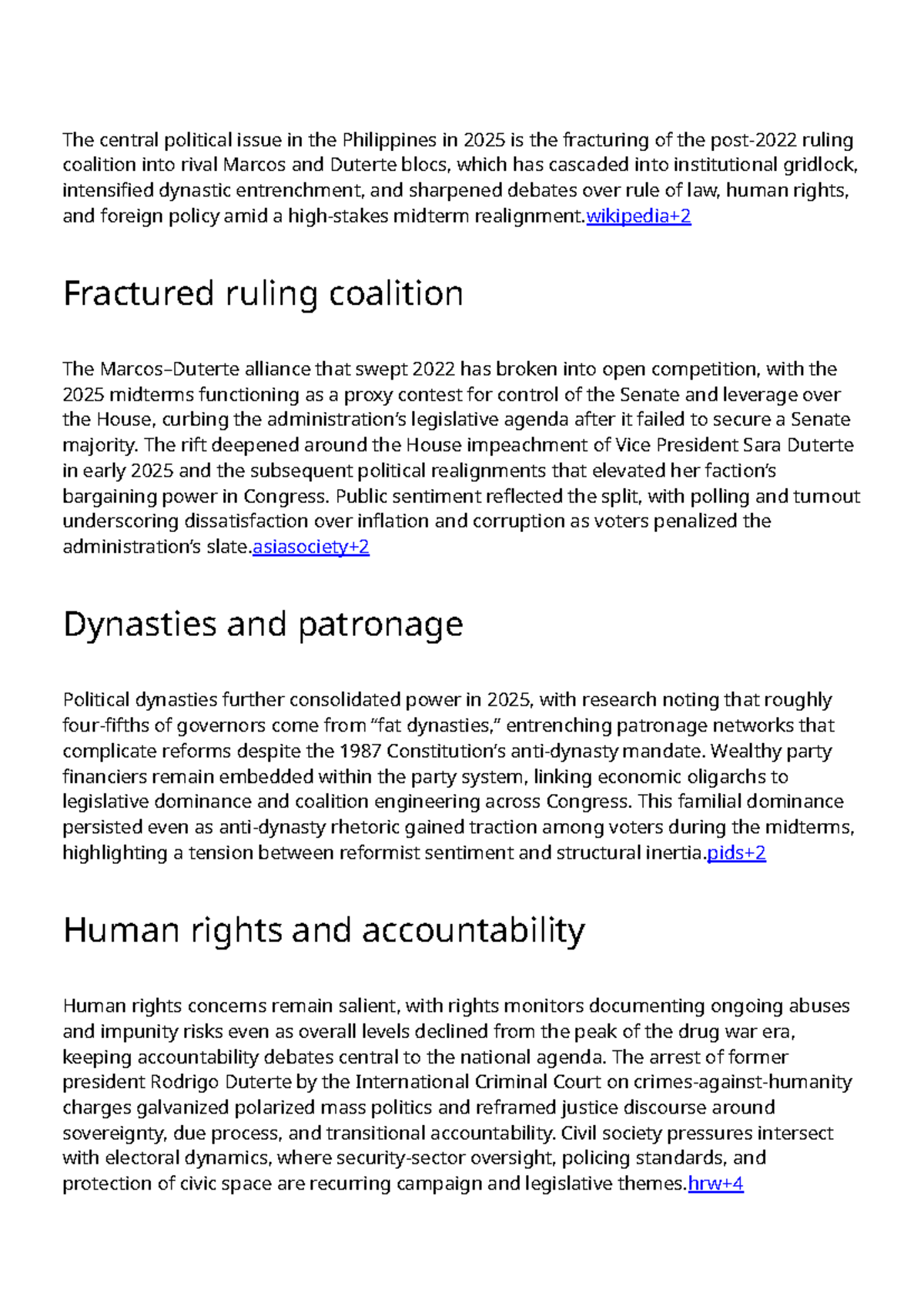 Political Dynamics and Challenges in the Philippines: 2025 Midterm ...