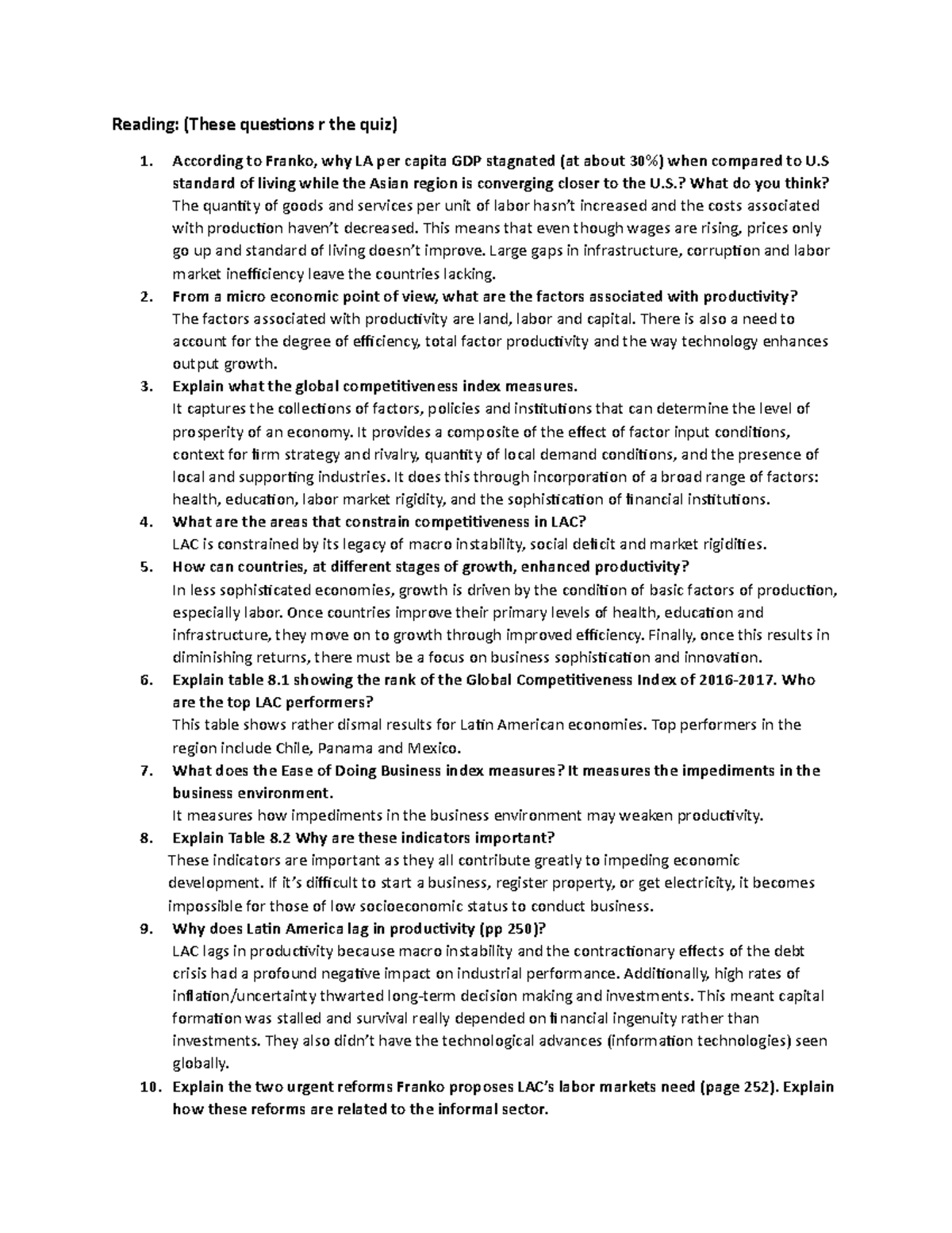 Module 10 Notes - Reading: (These questions r the quiz) According to ...