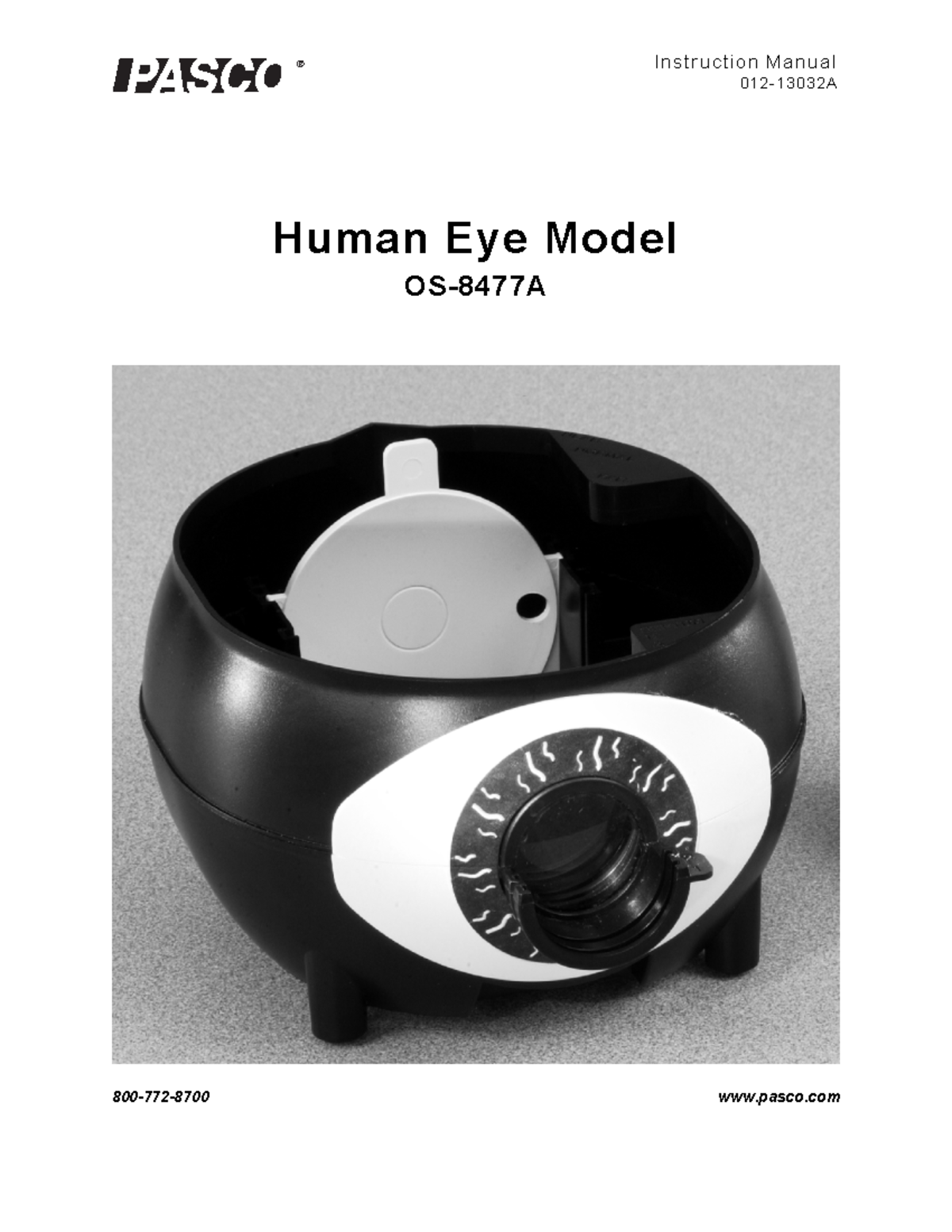 Human Eye Model Instruction Manual OS 8477A & Experiments Guide - Studocu