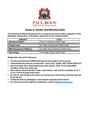 Math IEB Formula Sheet - GRADE 12: STANDARDISATION PROJECT: MATHEMATICS ...