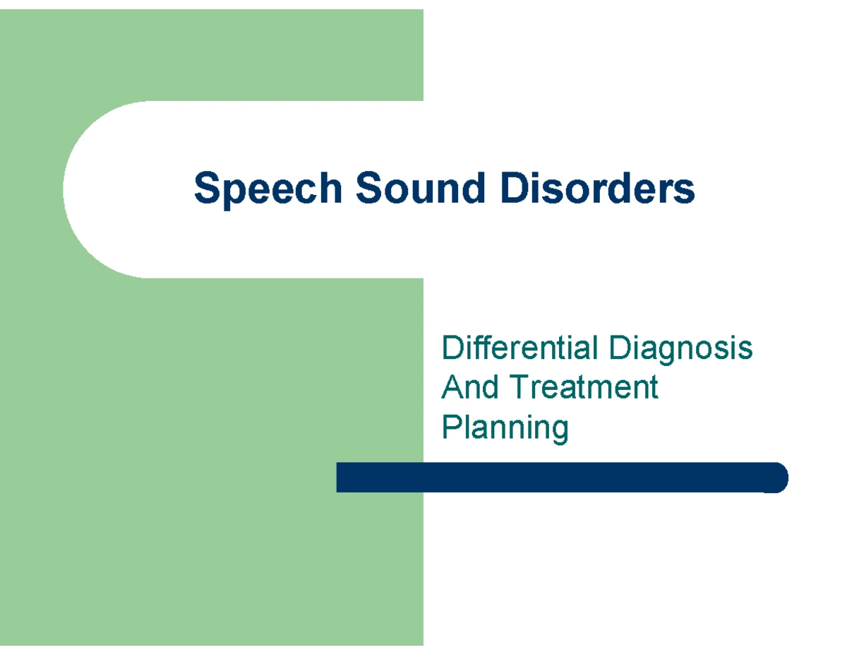 Comprehensive Guide to Therapy Goals in Pathology (SLP 101) - Studocu