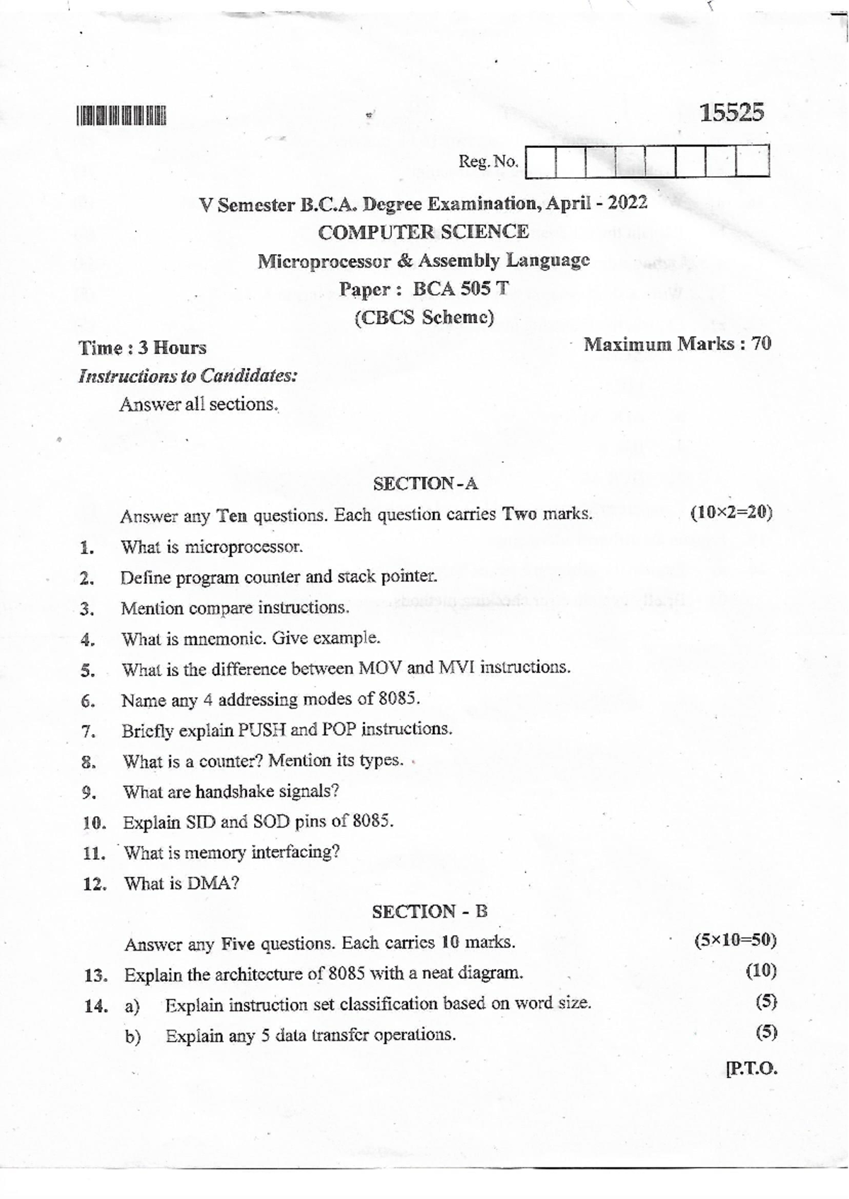 Microprocessor & Assembly Language Overview for CS101 Course - Studocu
