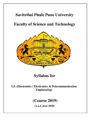 B.E(E&TC Engineering) 2019 course syllabus - Savitribai Phule Pune ...