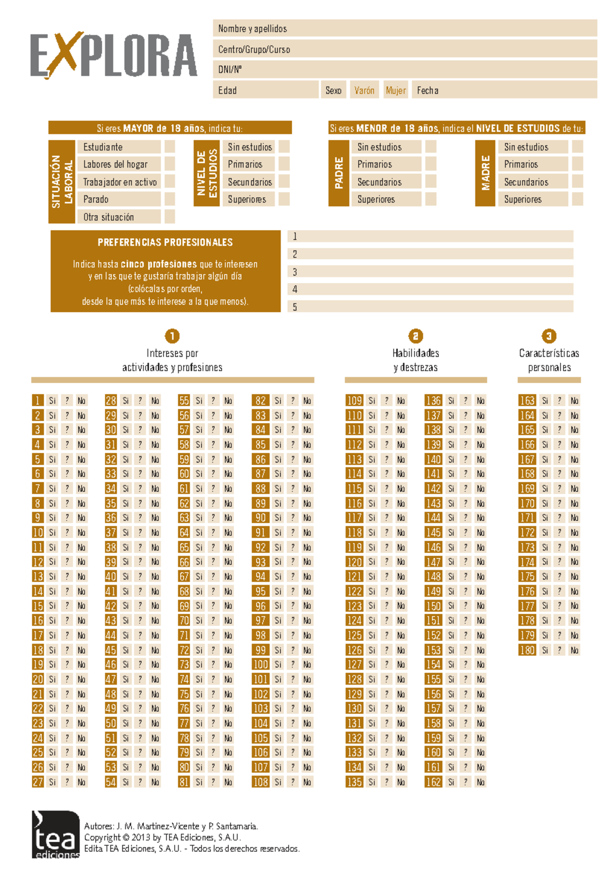 Hoja de Respuestas - Encuesta de Intereses y Situación Laboral - Studocu