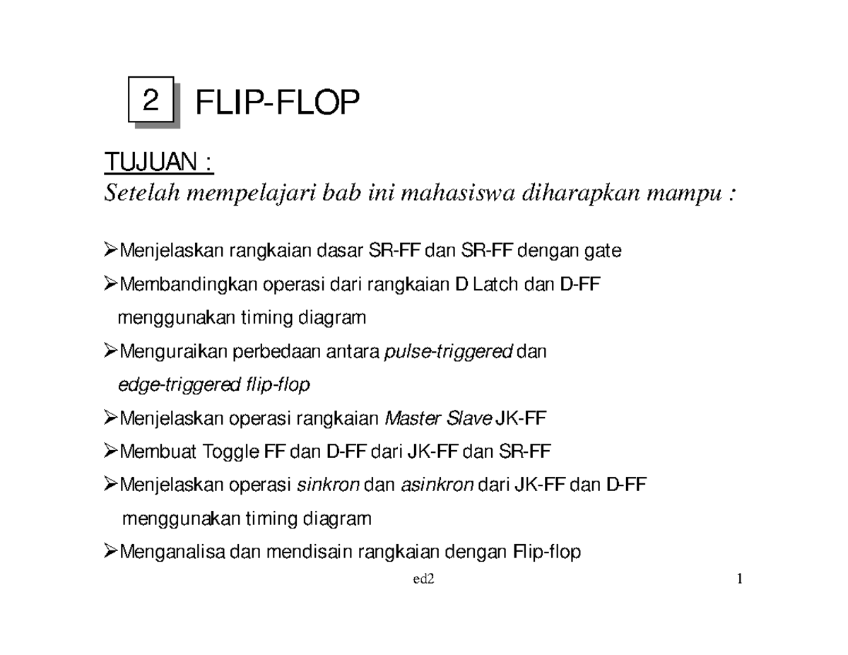 11. Flip-Flop in Discrete Mathematics LECTURE NOTES: Understanding ...