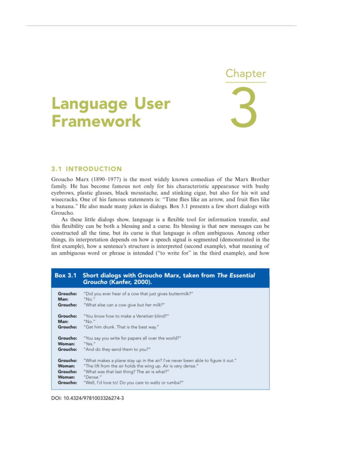 Dijkstra-Peeters CH3: Insights on the Language User Framework - Studocu