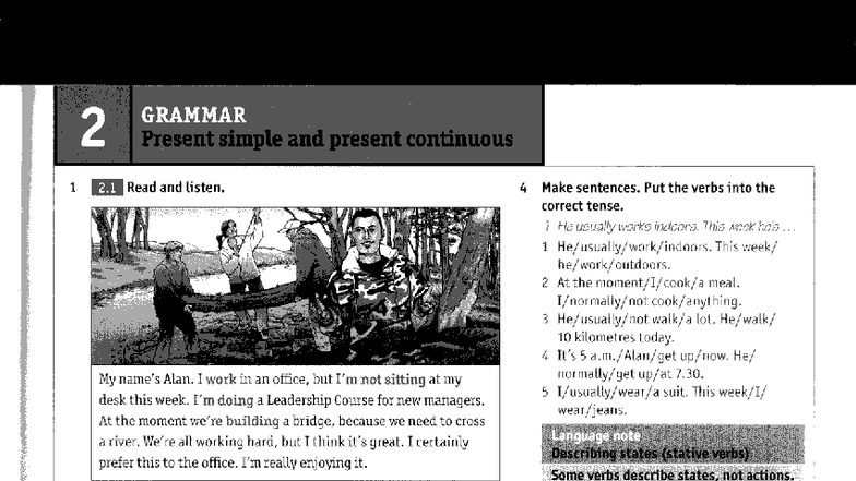 ENG 2: Present Simple vs Present Continuous Grammar Guide - Studocu