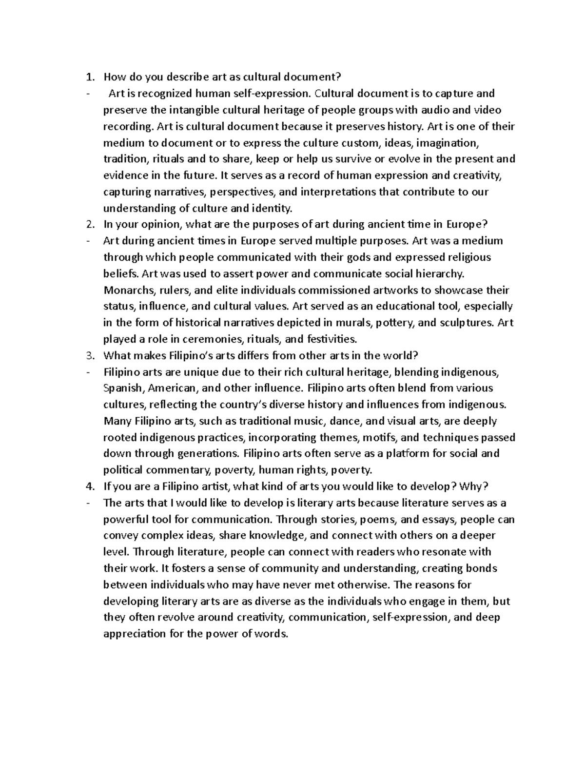 How do you describe art as cultural document - Cultural document is to ...