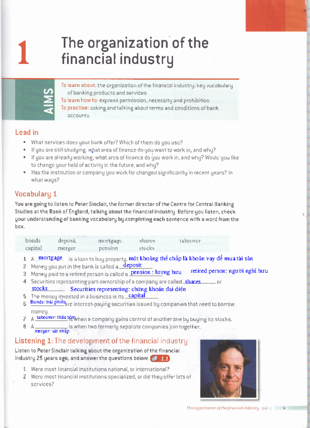 English for the Financial Sector: Key Concepts and Vocabulary - Studocu