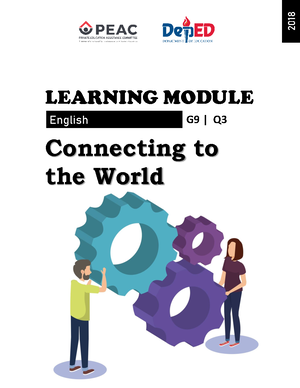 English 9- SLM Q4 LC2 Module 2 - English Quarter 4 – Module 2: Reacting ...