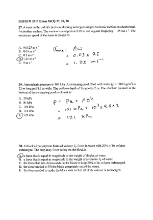 Physical Optics Answers: Interference & Diffraction Concepts - Studocu