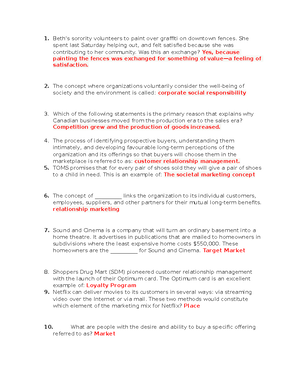 Marketing Research - Simulation - Worksheet - Backpack Simulation ...