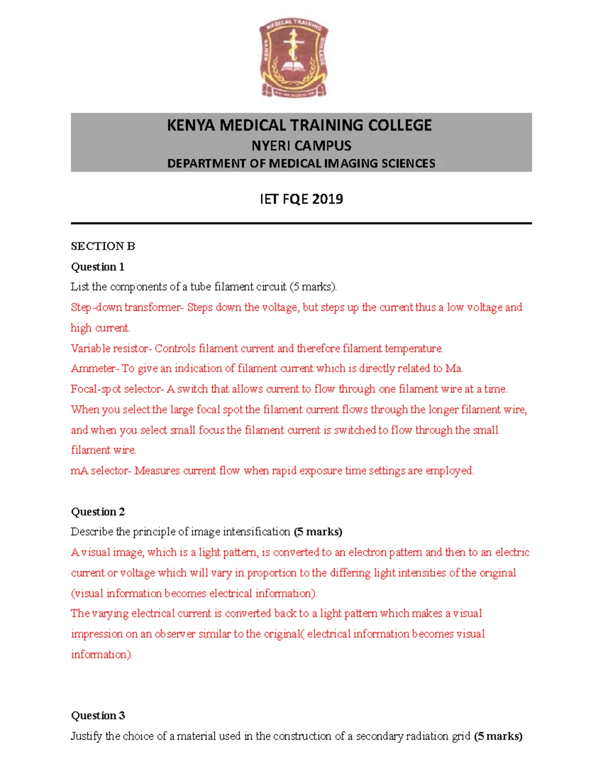 Cassets in Radiography: Structure and Usage Explained - Studocu