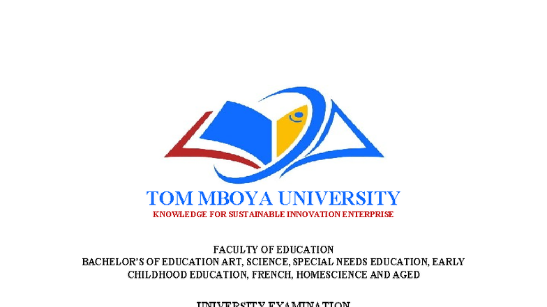 Group work assignment - Introduction to special needs education - TOM ...