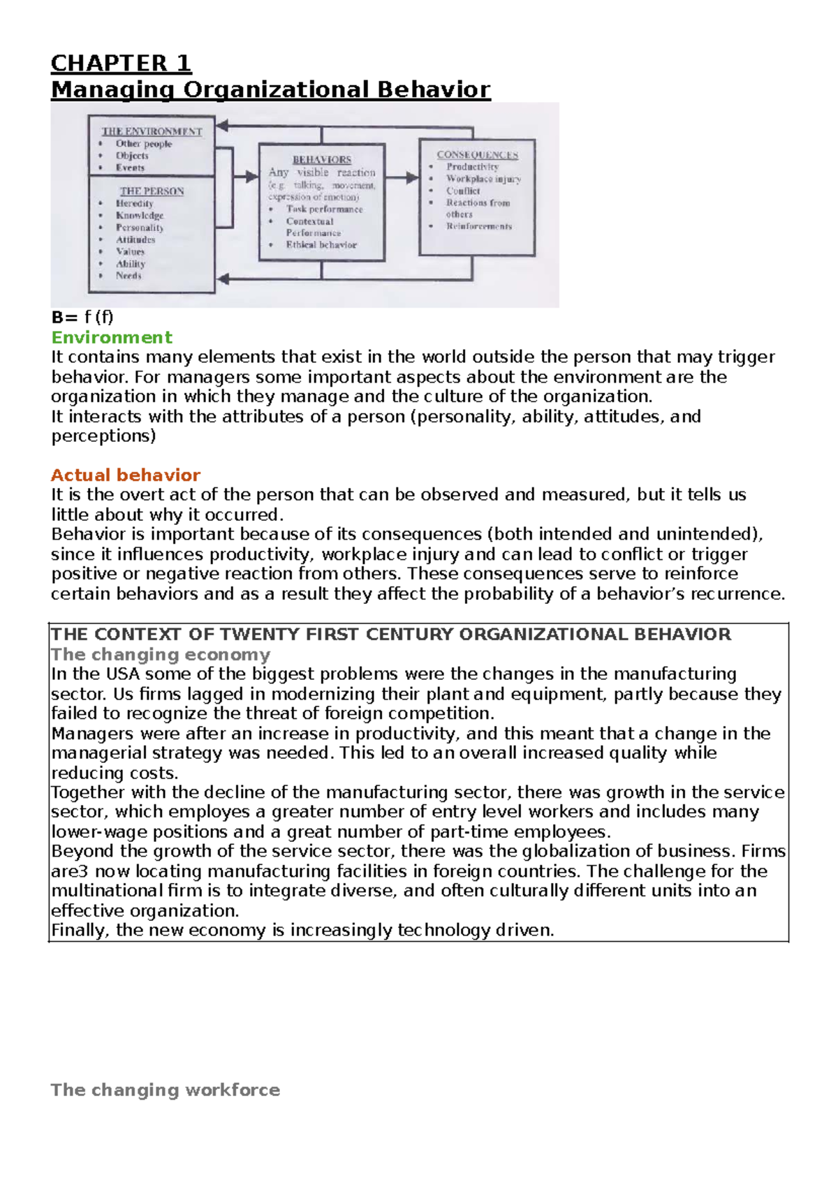 Organizational Behavior: Key Concepts and Insights (OB 101) - Studocu