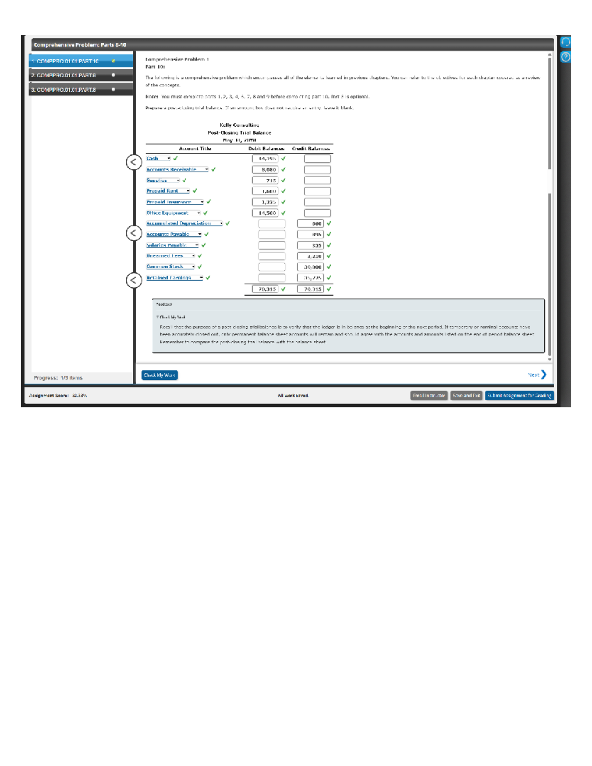 Comprehensive Problem: Parts 1-10 Overview (COMPPRO.01.01) - Studocu