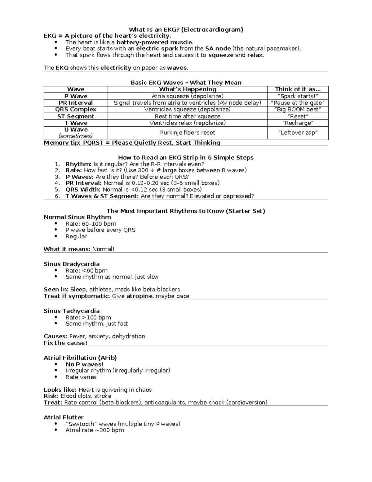 Heart Blocks Study Guide: Chapter 7 - Basic Arrhythmias (Paramedic ...