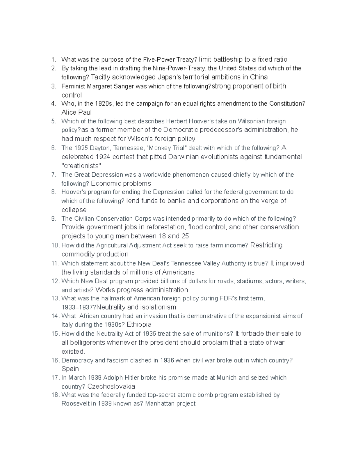HIS 202 Final Exam Study Guide: Key Topics and Historical Events - Studocu