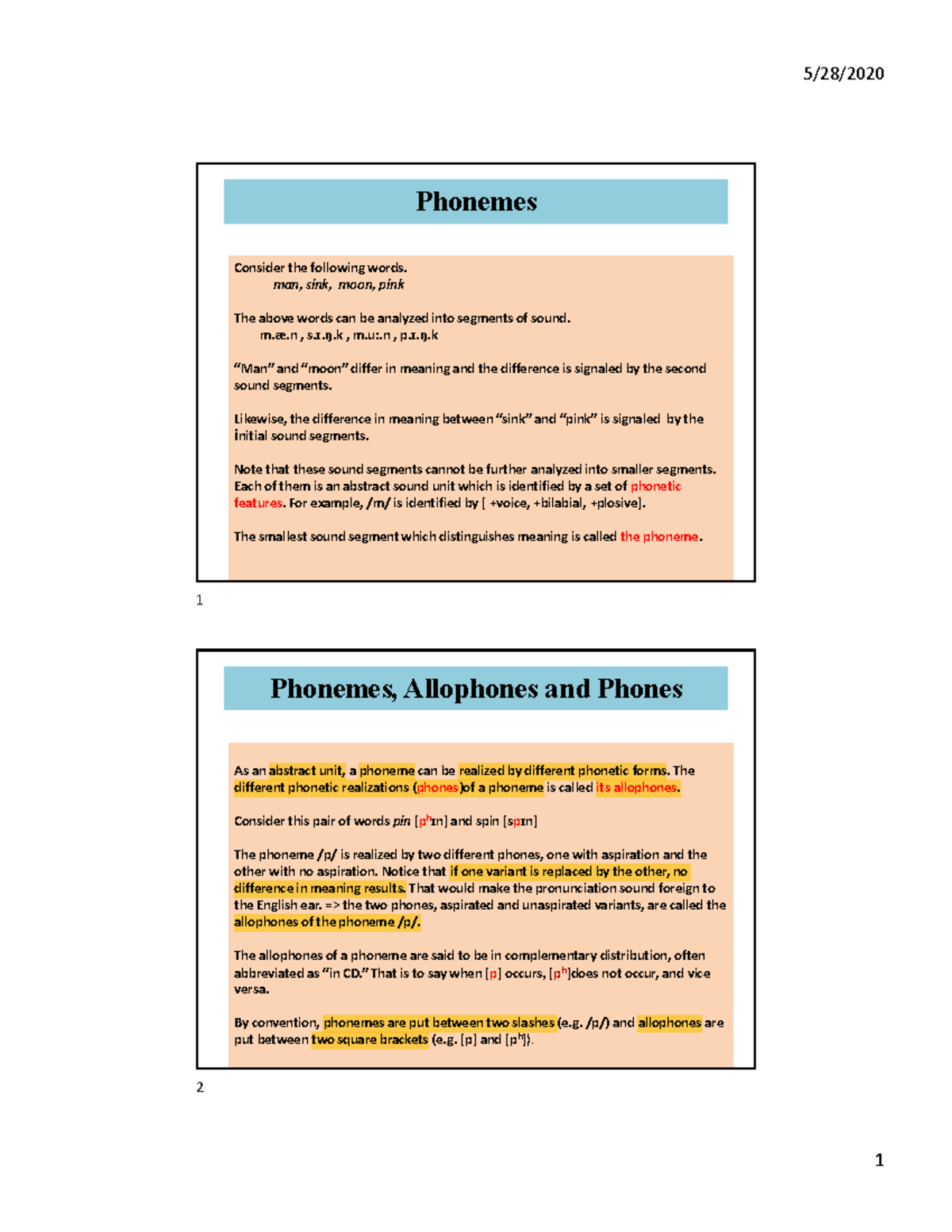 Phonetics 02: Understanding Phonemes, Allophones, and Their Features ...