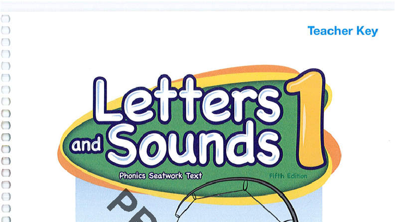 G1 Letters and Sounds Teacher Key: Phonics Workbook Insights - Studocu