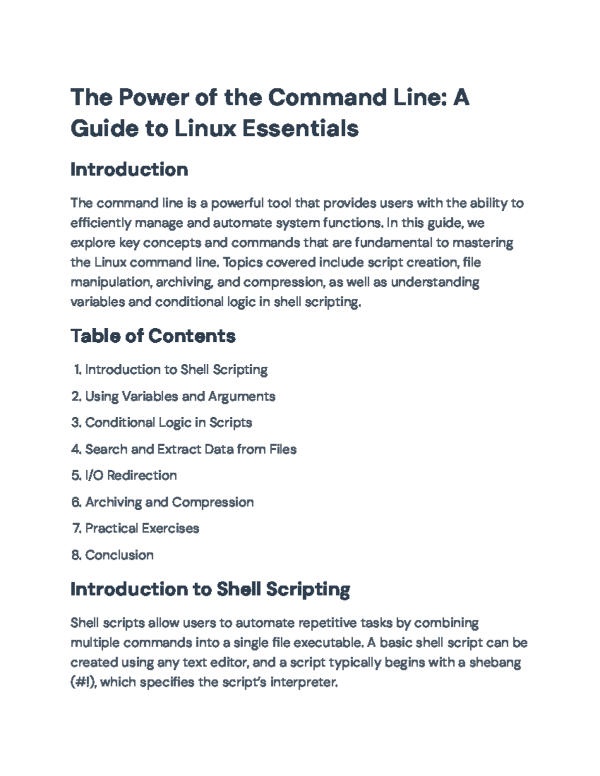 Linux Essentials: Mastering the Command Line and Shell Scripting - The ...