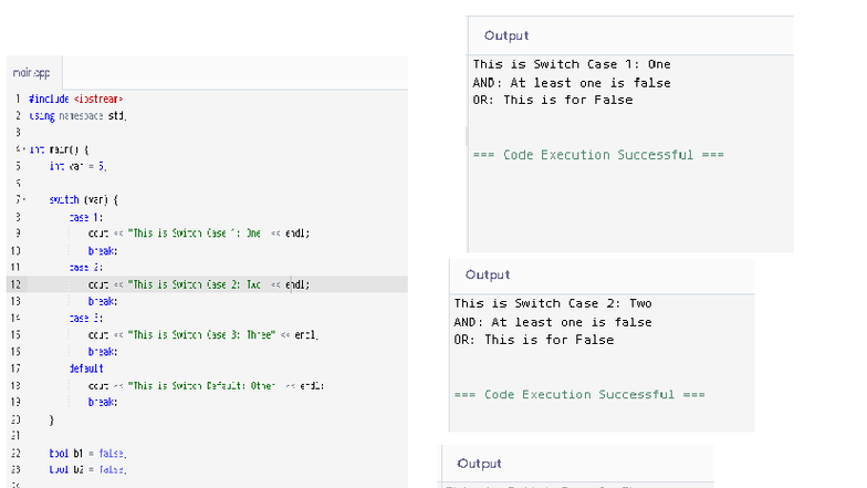 Switch Case Logic in C++ - 123 - Studocu
