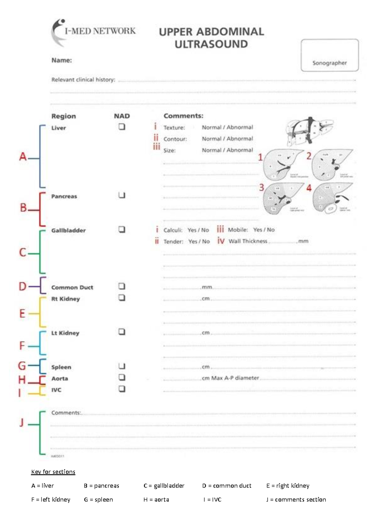 Abdominal Ultrasound Worksheet sections for assessment final-3 ...