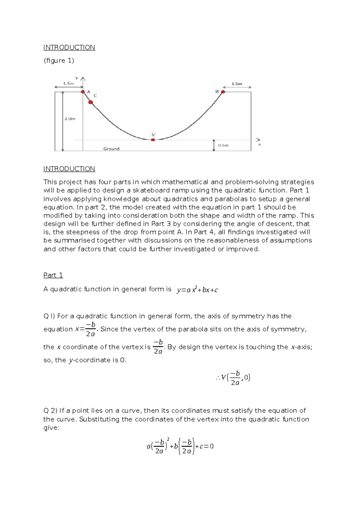 Maths(Stage 1 Mathematics) Investigation - INTRODUCTION (figure 1 ...