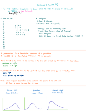Statistics MATH 106 - Summary notes of Probability Rules and Addition ...